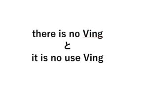 【言い換え】”there is no Ving”と”it is no use Ving”の意味の違い - 死ぬほどわかる英文法ブログ