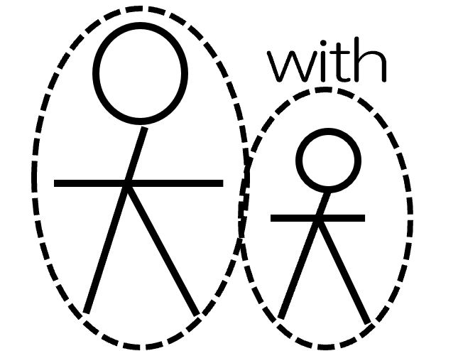 with with